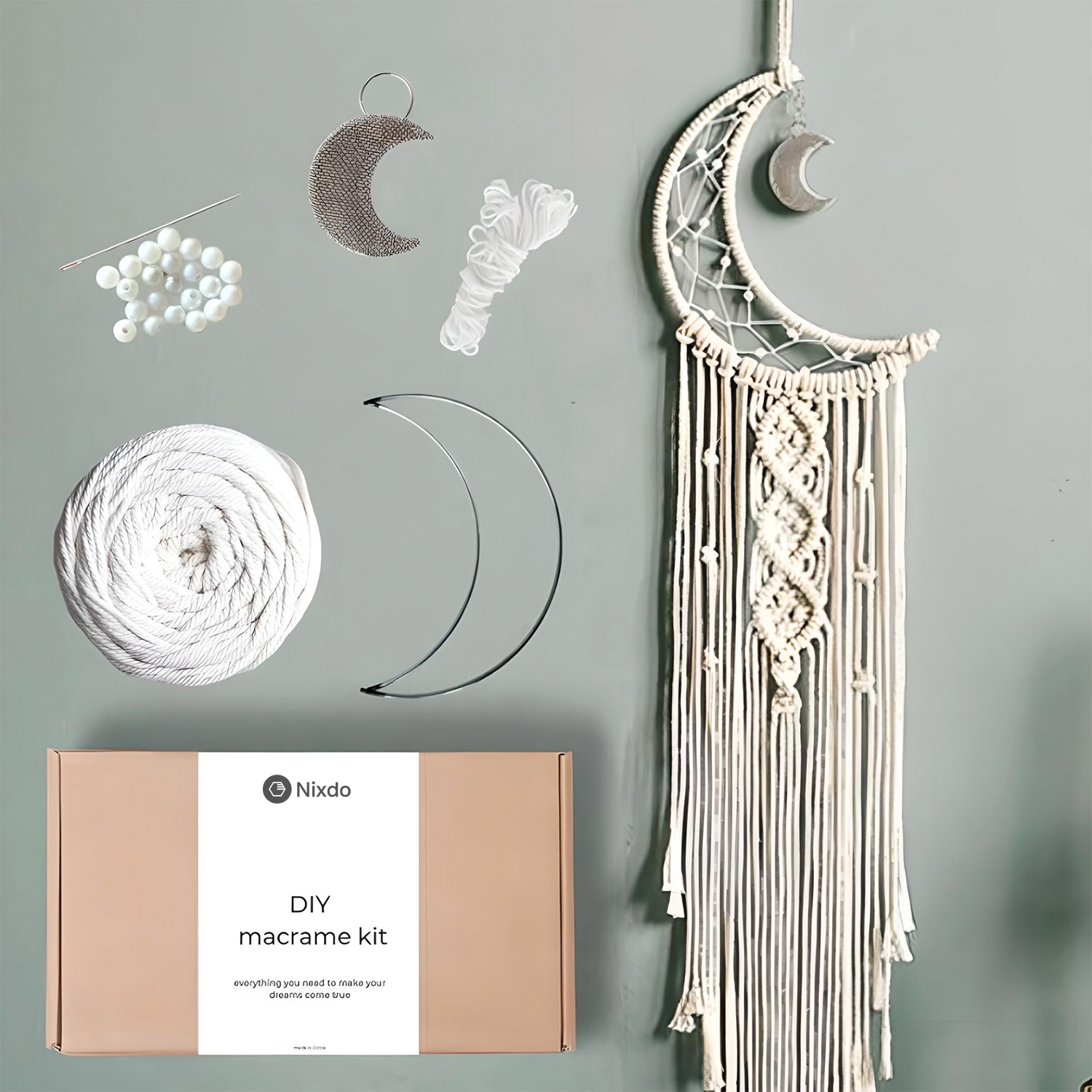 Moon Macrame Wall Hanging Kit