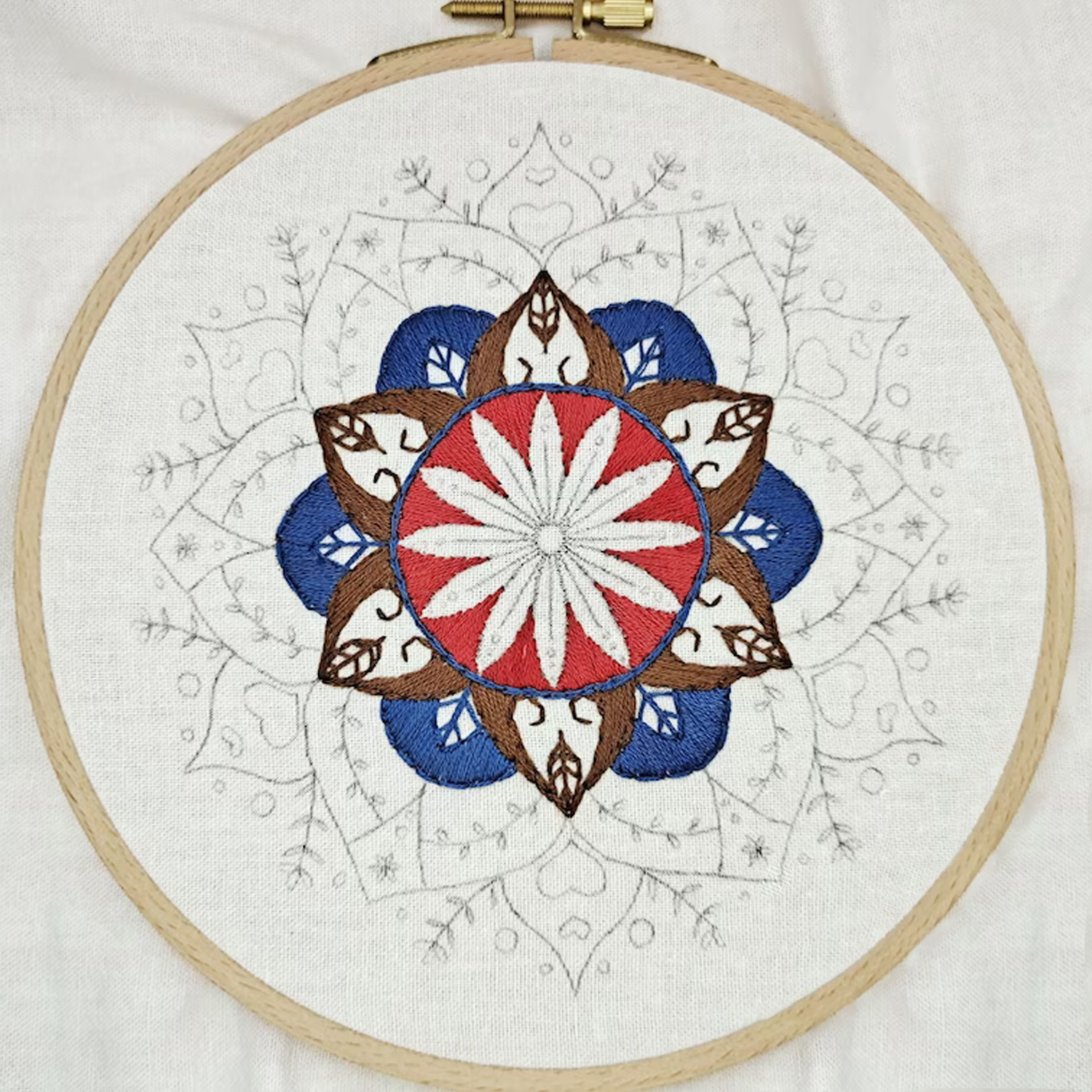 Mandala Simple DIY Embroidery Kit